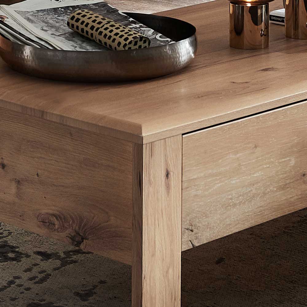 Couchtisch Wildeiche Mit Schublade