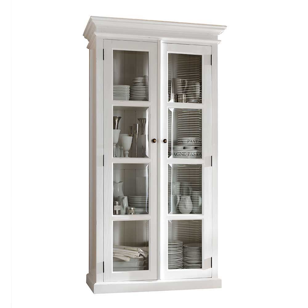 Vitrine Weiss Landhaus