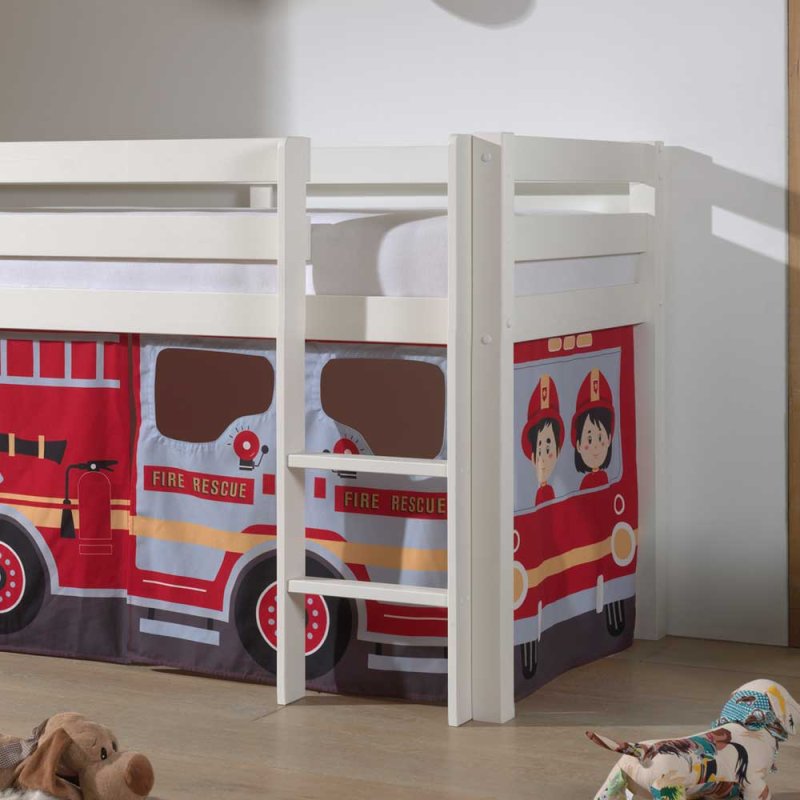 Hochbett Feuerwehr Vorhang