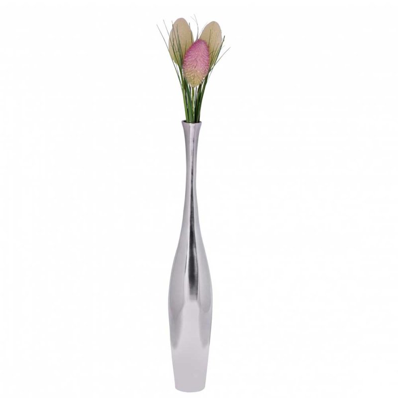 Moderne Bodenvase aus Aluminium mit 75 cm oder 100 cm Höhe - Travor