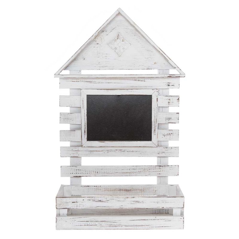 Landhaus Wandregal mit Tafel aus Tanne Massivholz - Shabby Chic - mexiko