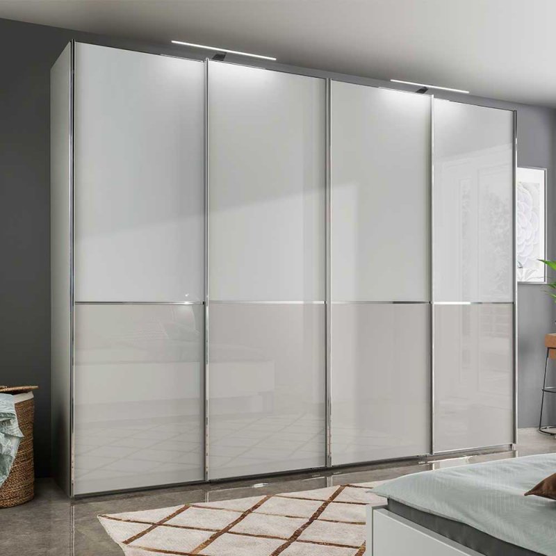 Hausture Grau Mit Glas