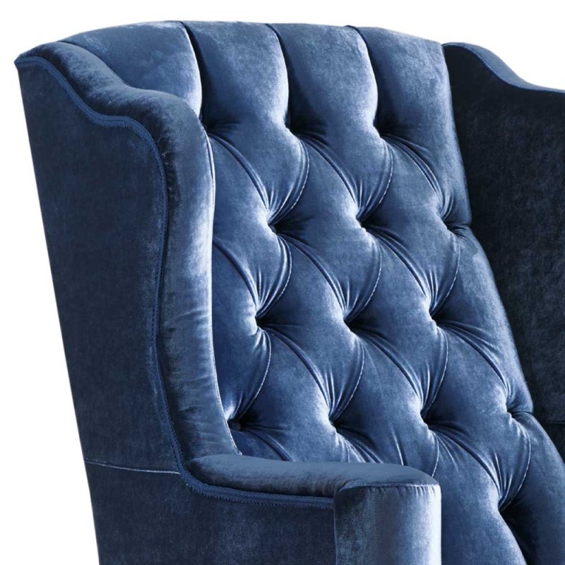Wunderbar Sessel Samt Blau Ebenbild