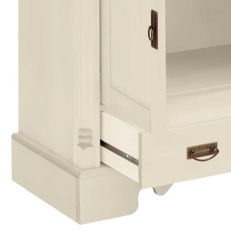 Landhaus Highboard & Regale in Creme aus Kiefer Massivholz gewachst ...