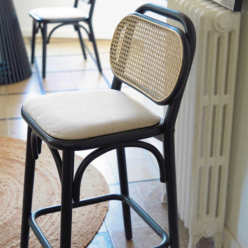 Barstühle im Kaffeehaus Stuhl Design mit Wiener Geflecht - Straits (2er ...