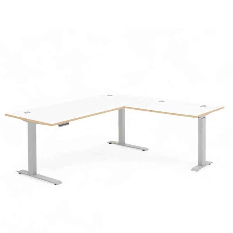 TV Board in Weiß und Holzoptik Eiche - 192 cm breit - Anesto