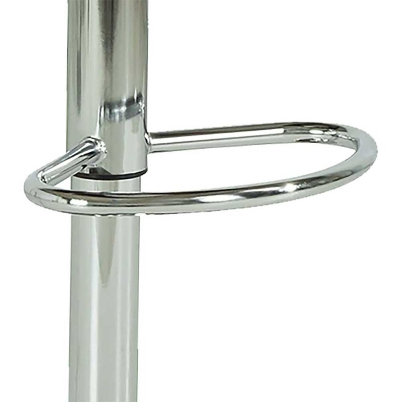 Barstühle in Vintage Braun mit Tellerfuß in Chrom - Emli (2er Set)